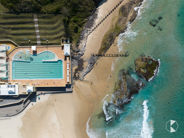 Port Kembla Pool from Above (AC139R) - Kramer Photography