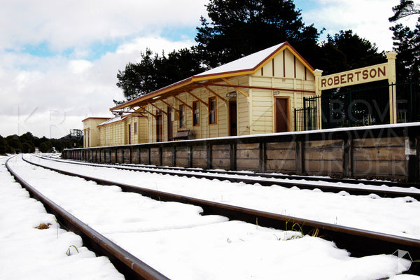 Robertson Station in Snow, Southern Highlands, NSW (AB020R) - Kramer ...
