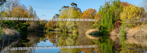 Suspension Bridge, Queanbeyan (AQ011P) - Kramer Photography